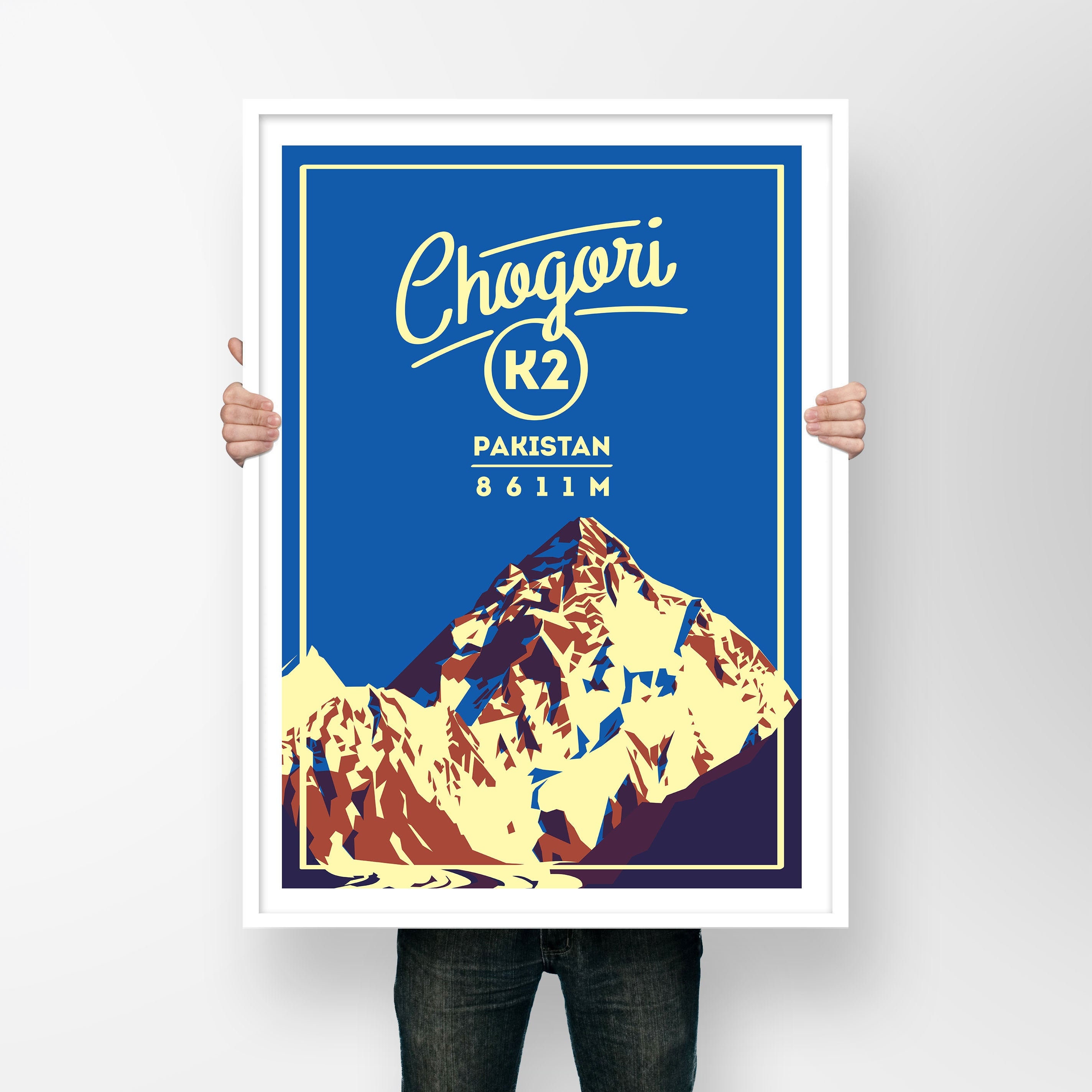 Chogori K2 Mountain Travel Print , Pakistan Poster - Etsy