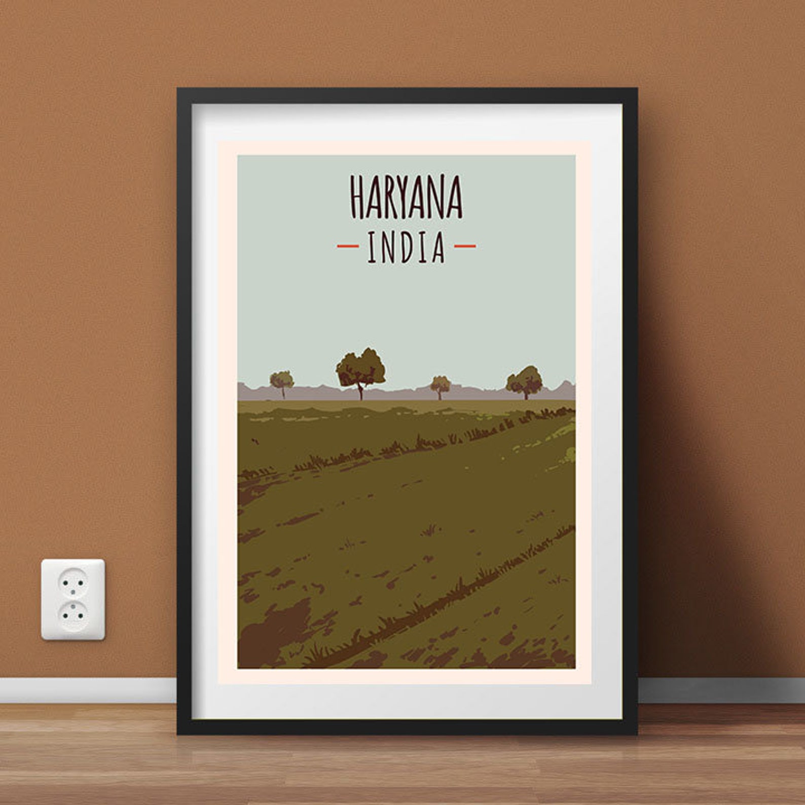 Haryana Travel Print , Póster de la India - Etsy España