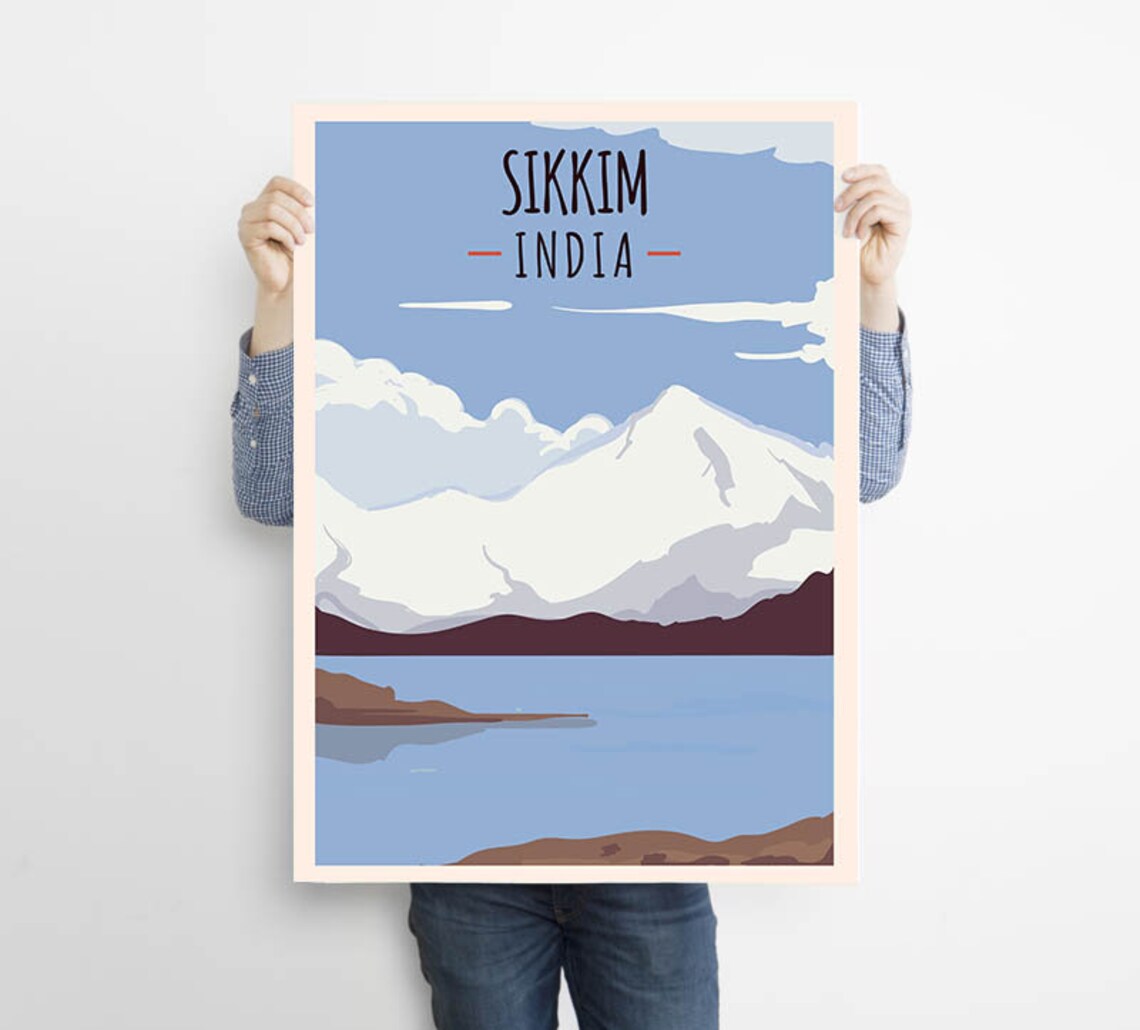 Sikkim Travel Poster India Poster - Etsy UK