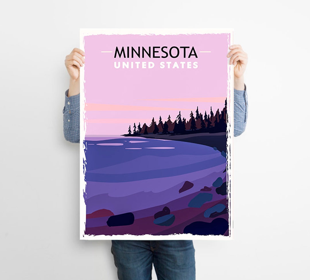 Minnesota Travel Poster Minnesota Print - Etsy