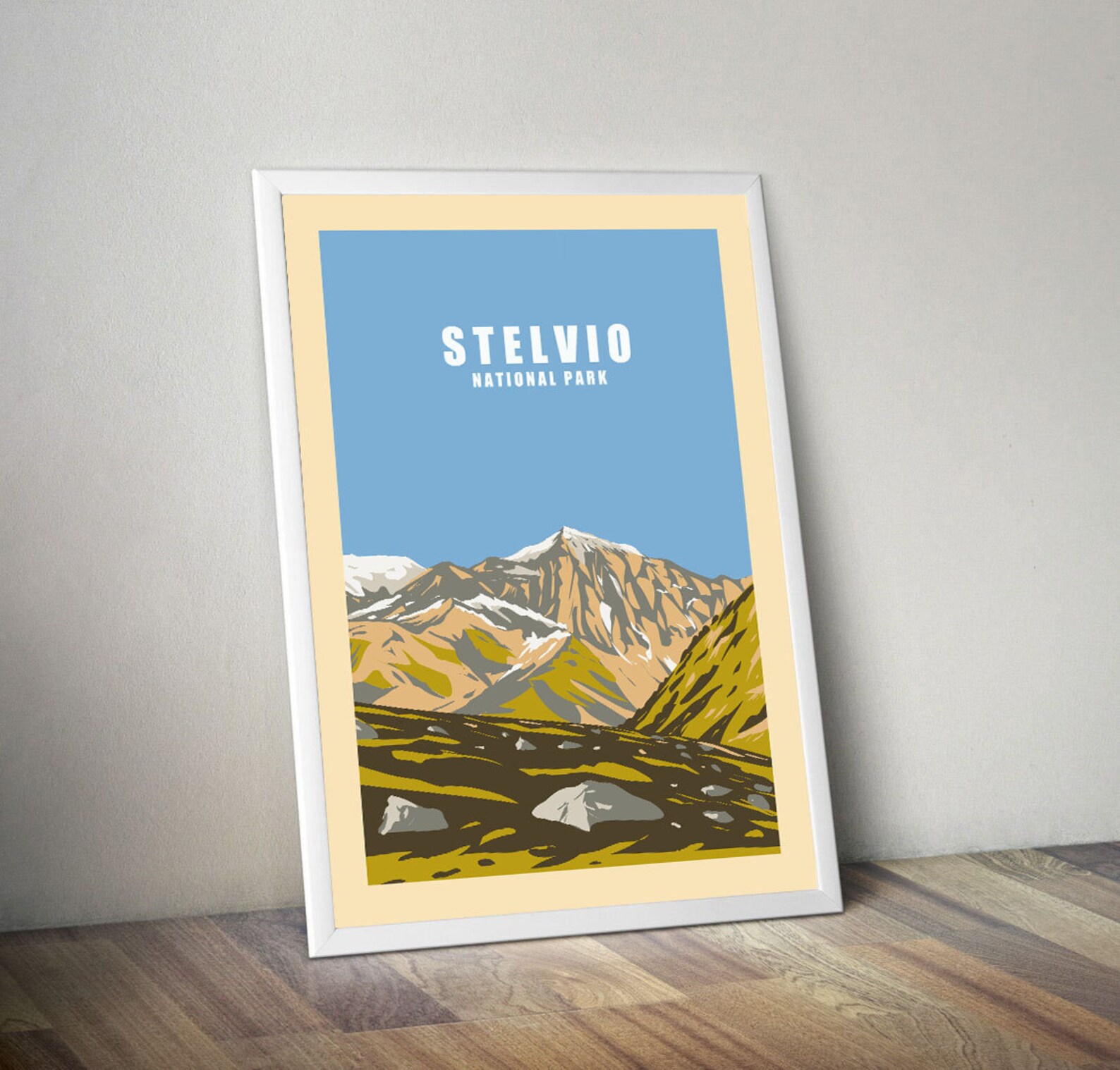 Stelvio National Park Poster Passo Dello Stelvio Print - Etsy