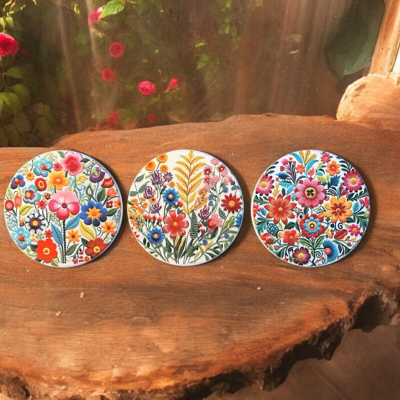 Mexican Coasters - Etsy