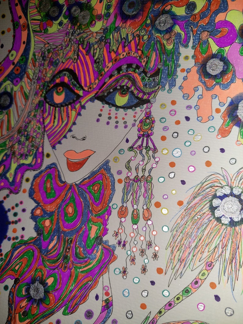 Original Mixed Media Pop Art: Glamour Girl Fashion Wall Decor - Etsy
