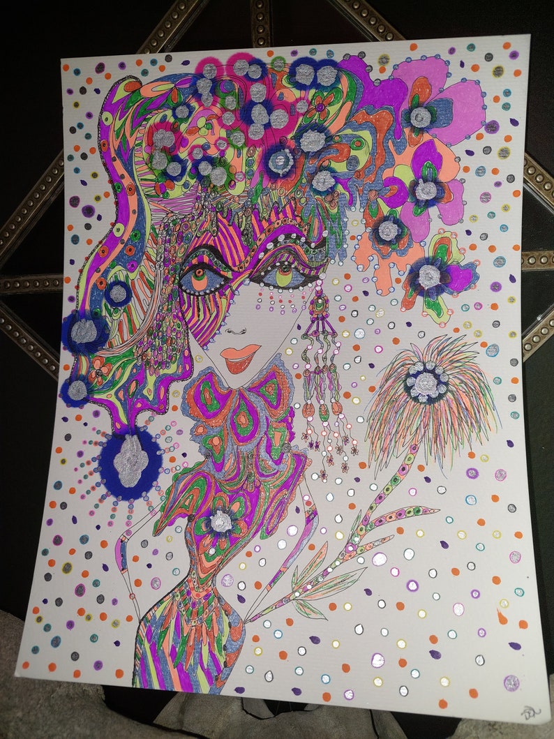 Original Mixed Media Pop Art: Glamour Girl Fashion Wall Decor - Etsy
