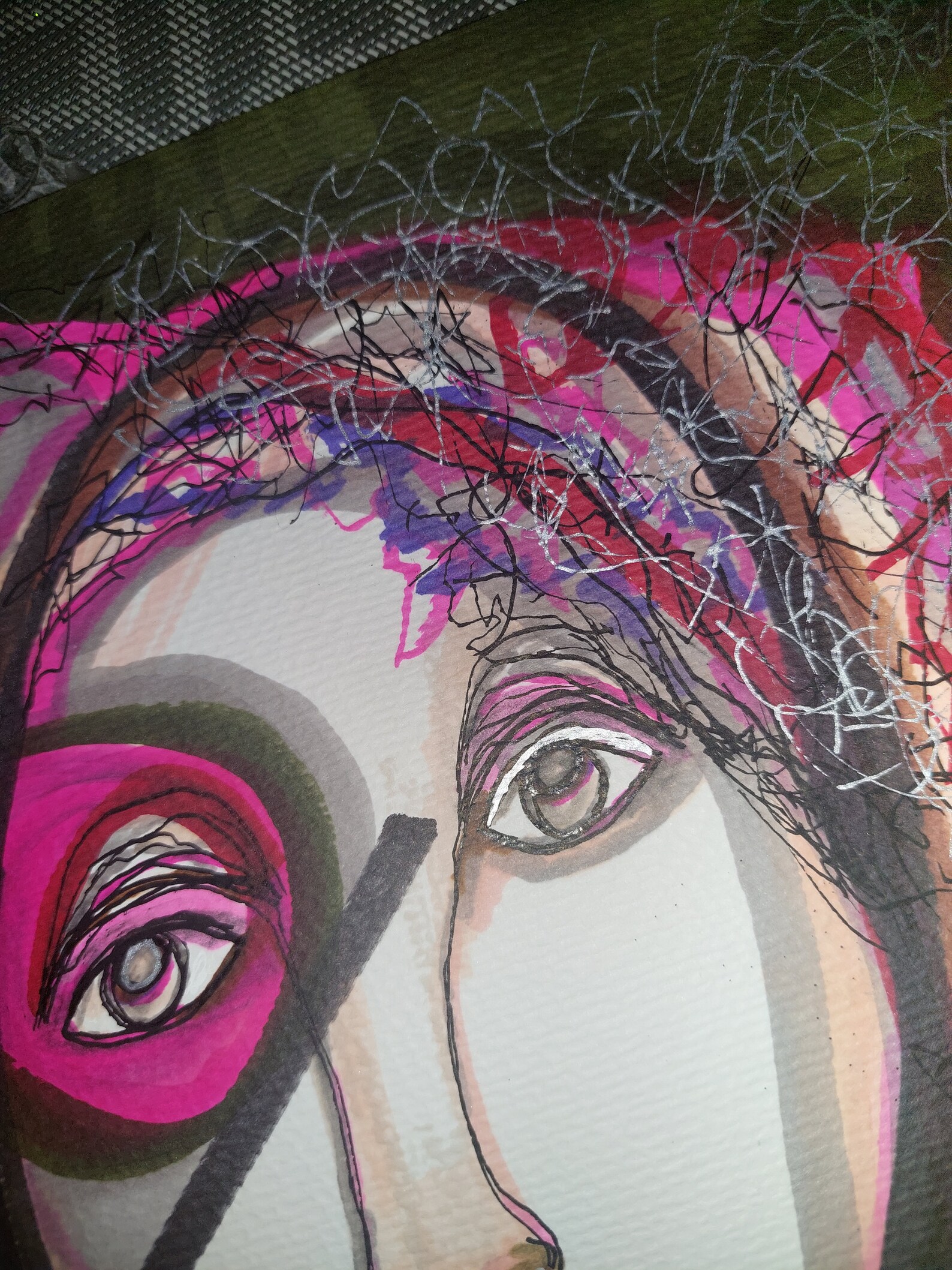 Figurative Portrait Original ART Abstract Statement LOVESICK Anti ...