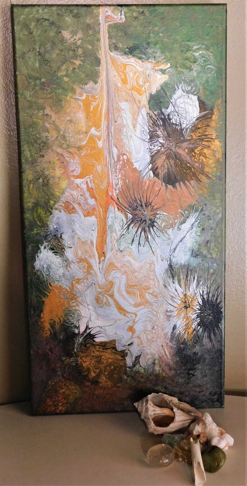 Abstract Acrylic & Watercolor Painting-peaceful-harmony Fall - Etsy