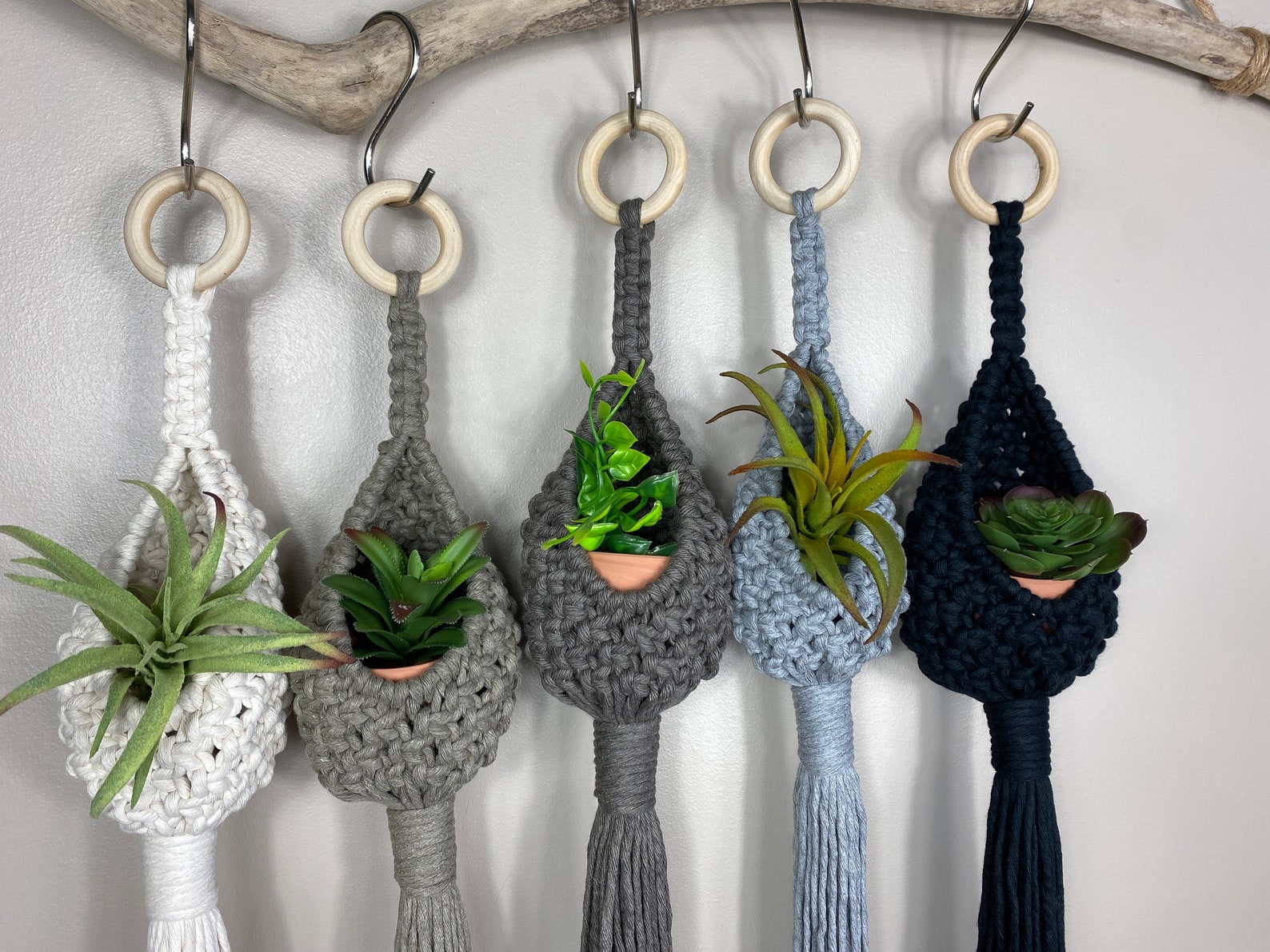 Macrame Plant Hanger Macrame Pod Plant Hanger Air Plant | Etsy