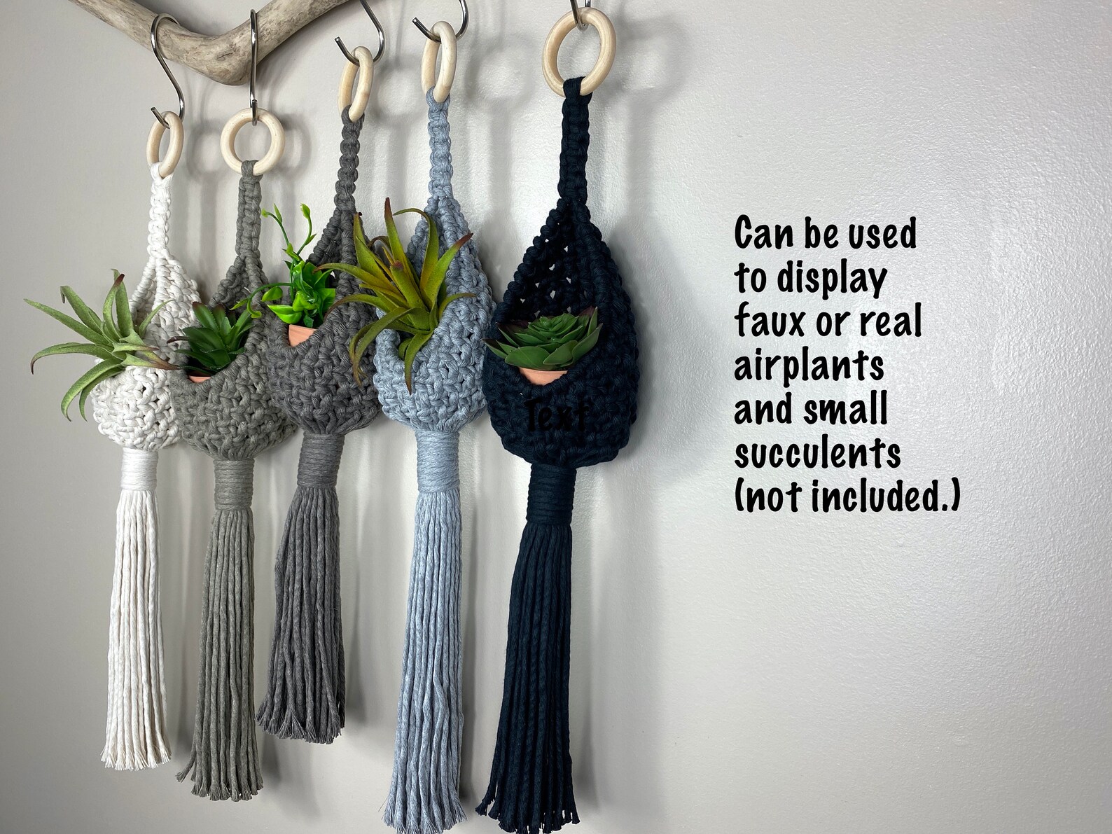 Macrame Plant Hanger Macrame Pod Plant Hanger Air Plant | Etsy