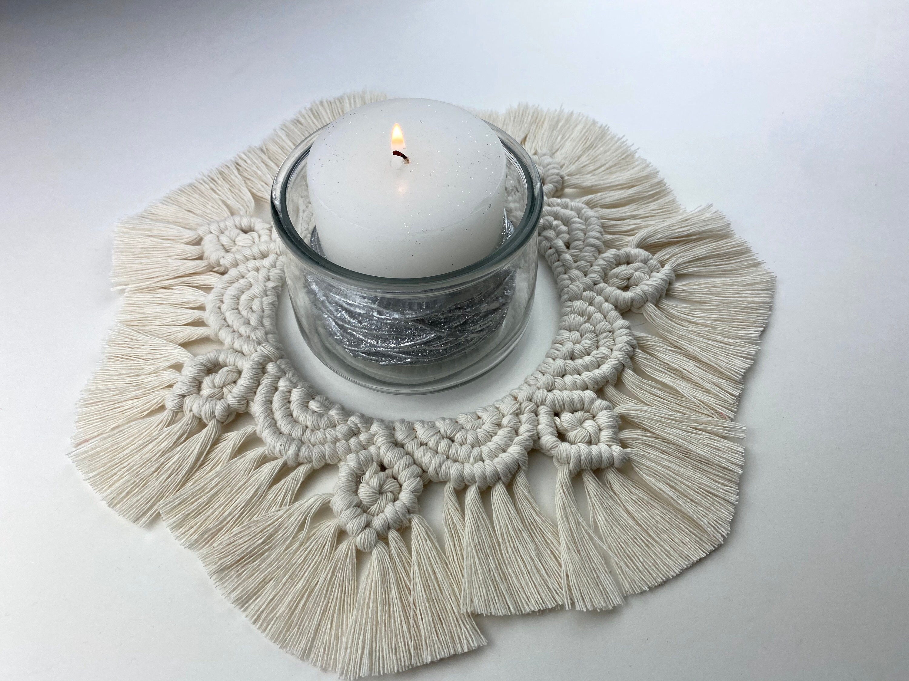 Macrame Table Centerpiece Macrame Mandala Decoration | Etsy