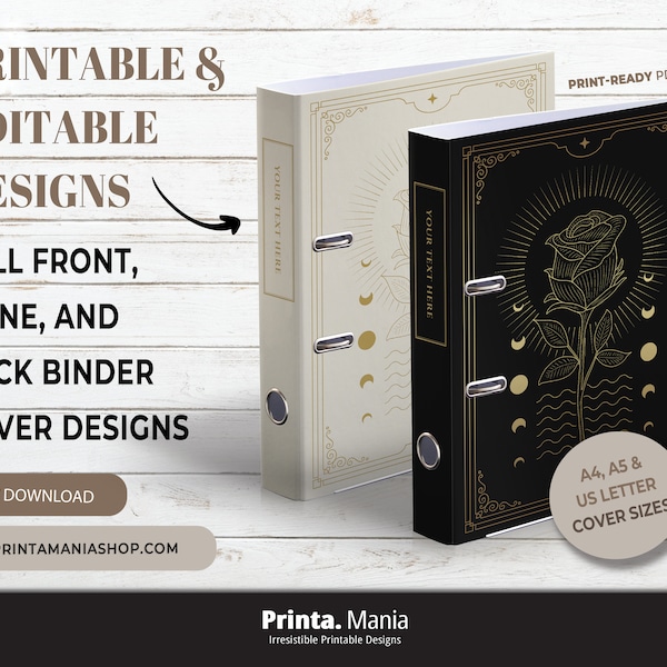 Halloween Book Spine Printable - Etsy