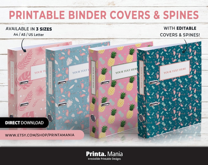 Welcome to the Flock Teacher Binder Covers and Spines, Flamingo ...