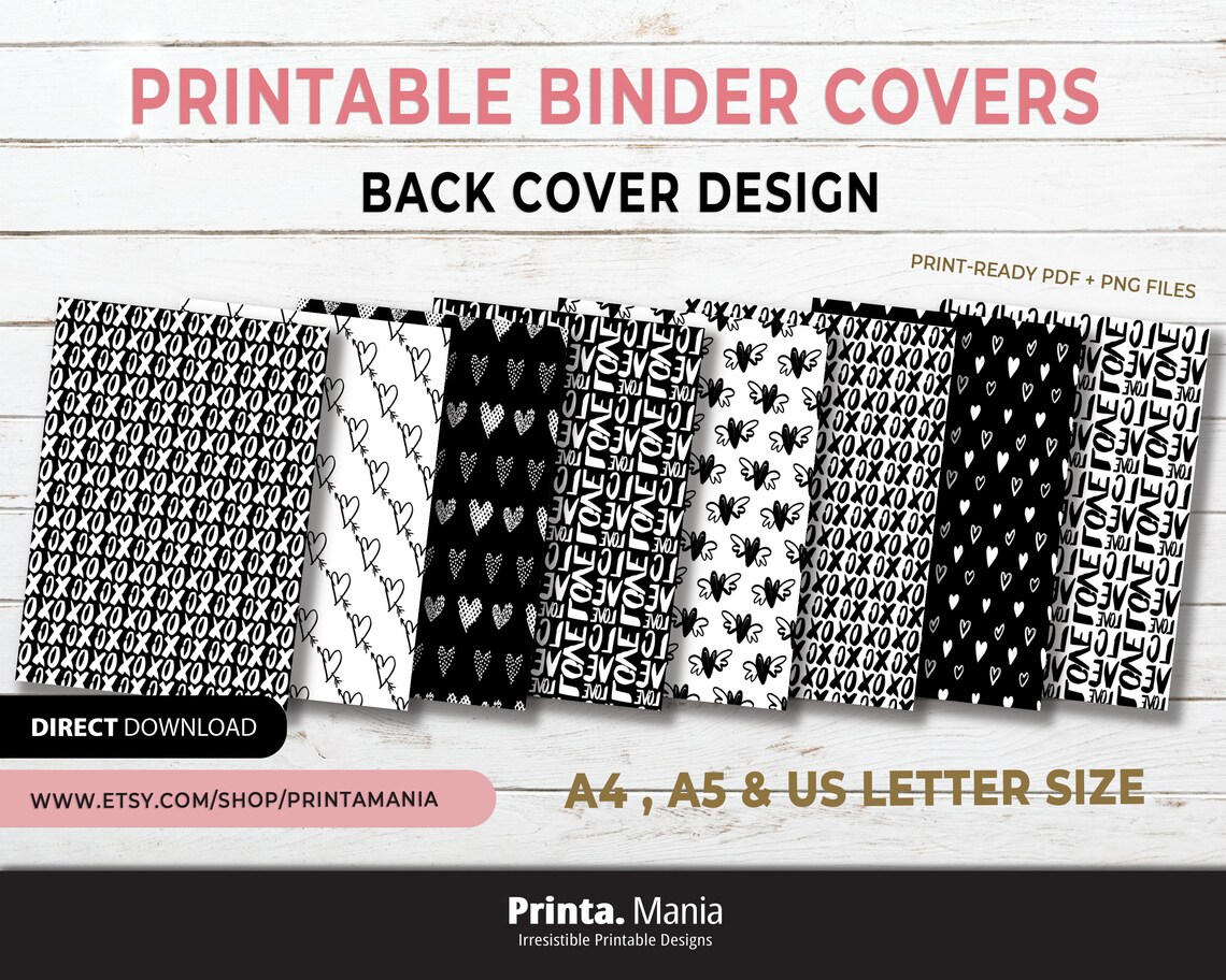 Personalized Binder Covers & Spines | Editable Binder Cover Printable ...