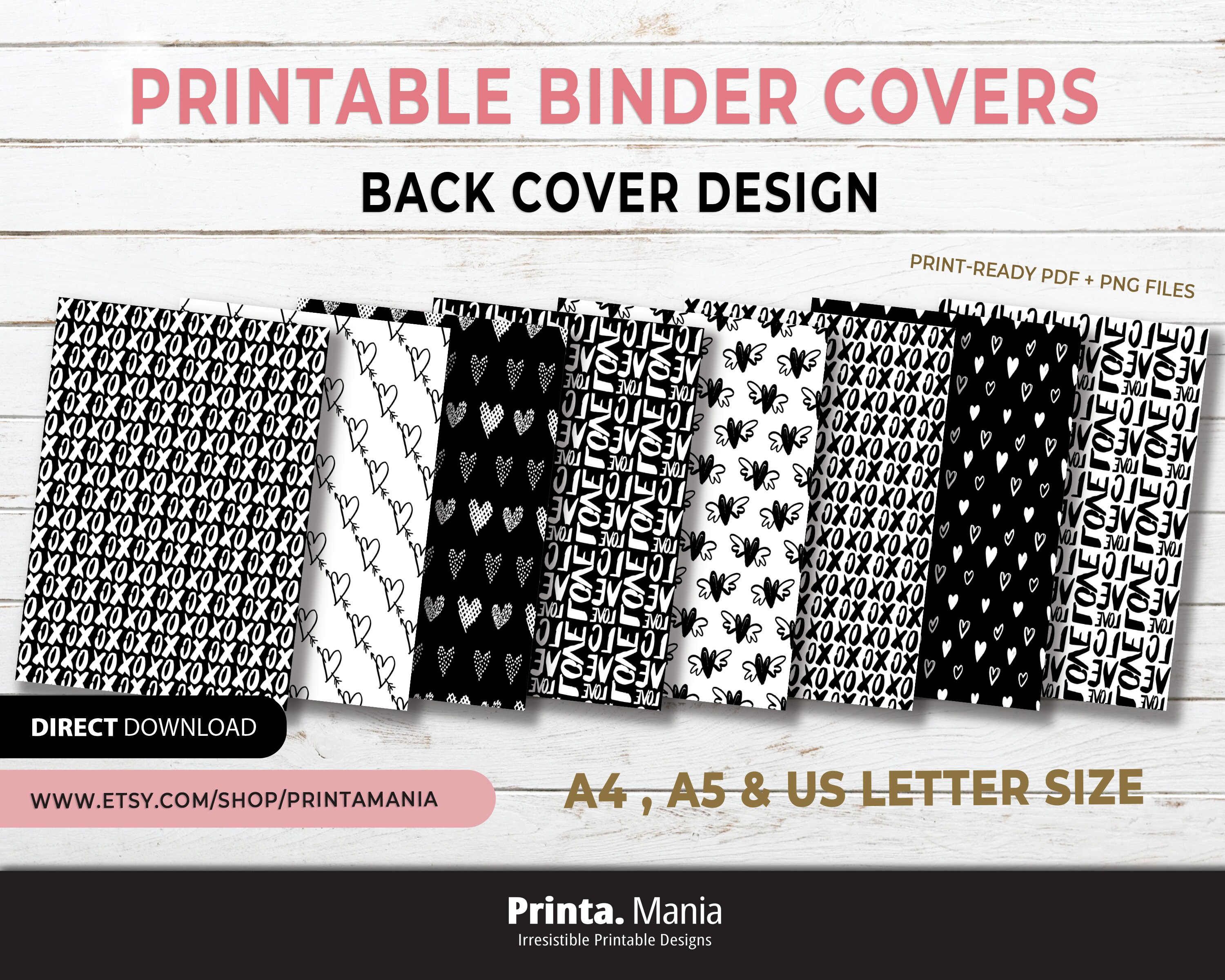 Personalized Binder Covers & Spines | Editable Binder Cover Printable ...