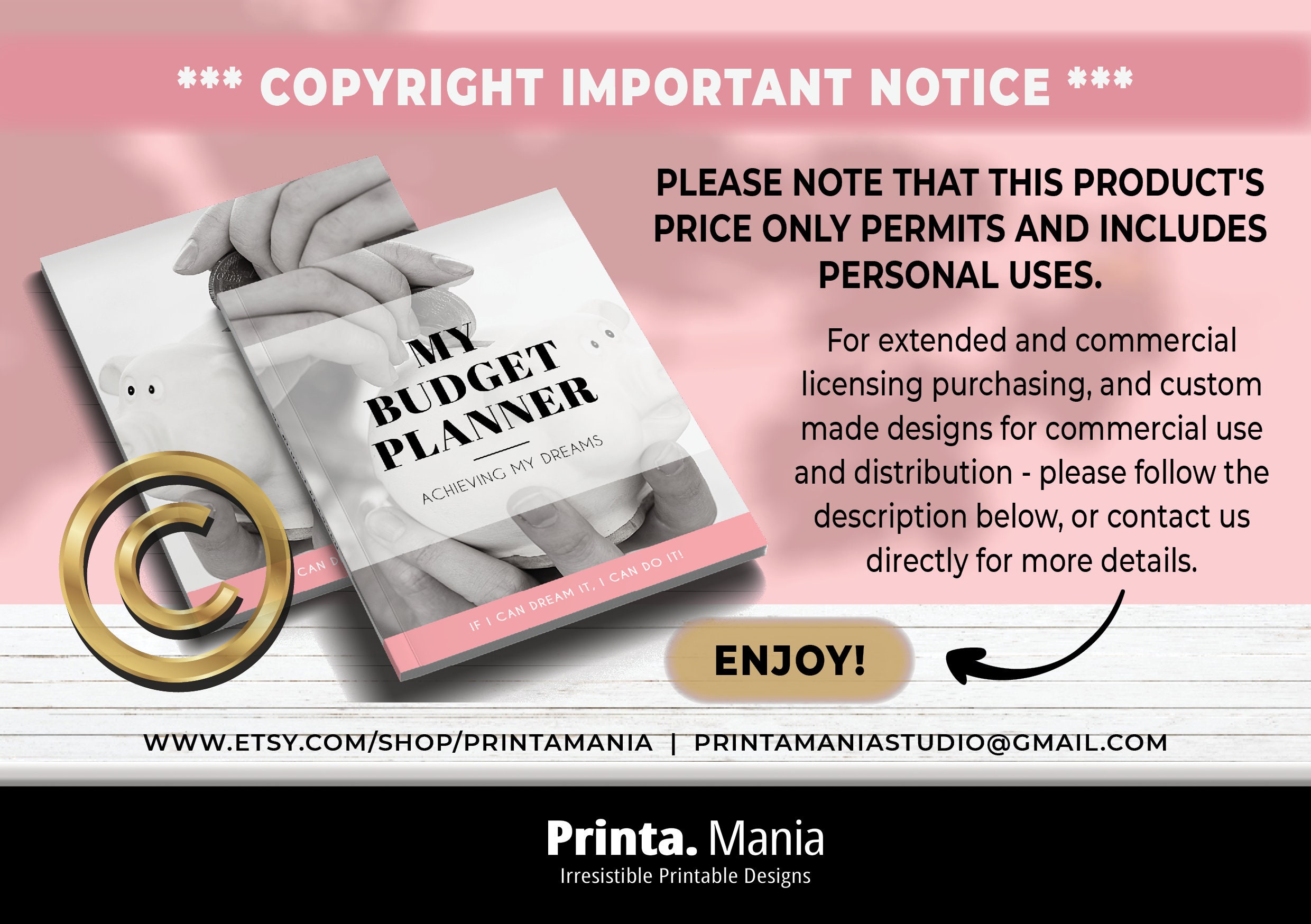 Budget Binder Printable Cover Budget Planner Cover 3 Sizes, 5 Editable ...