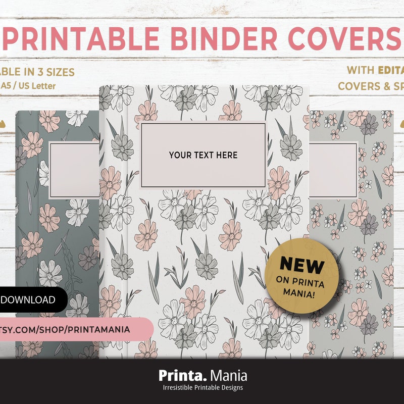 Binder Cover - Etsy