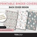 Personalized Binder Covers & Spines Printable | Editable Covers ...