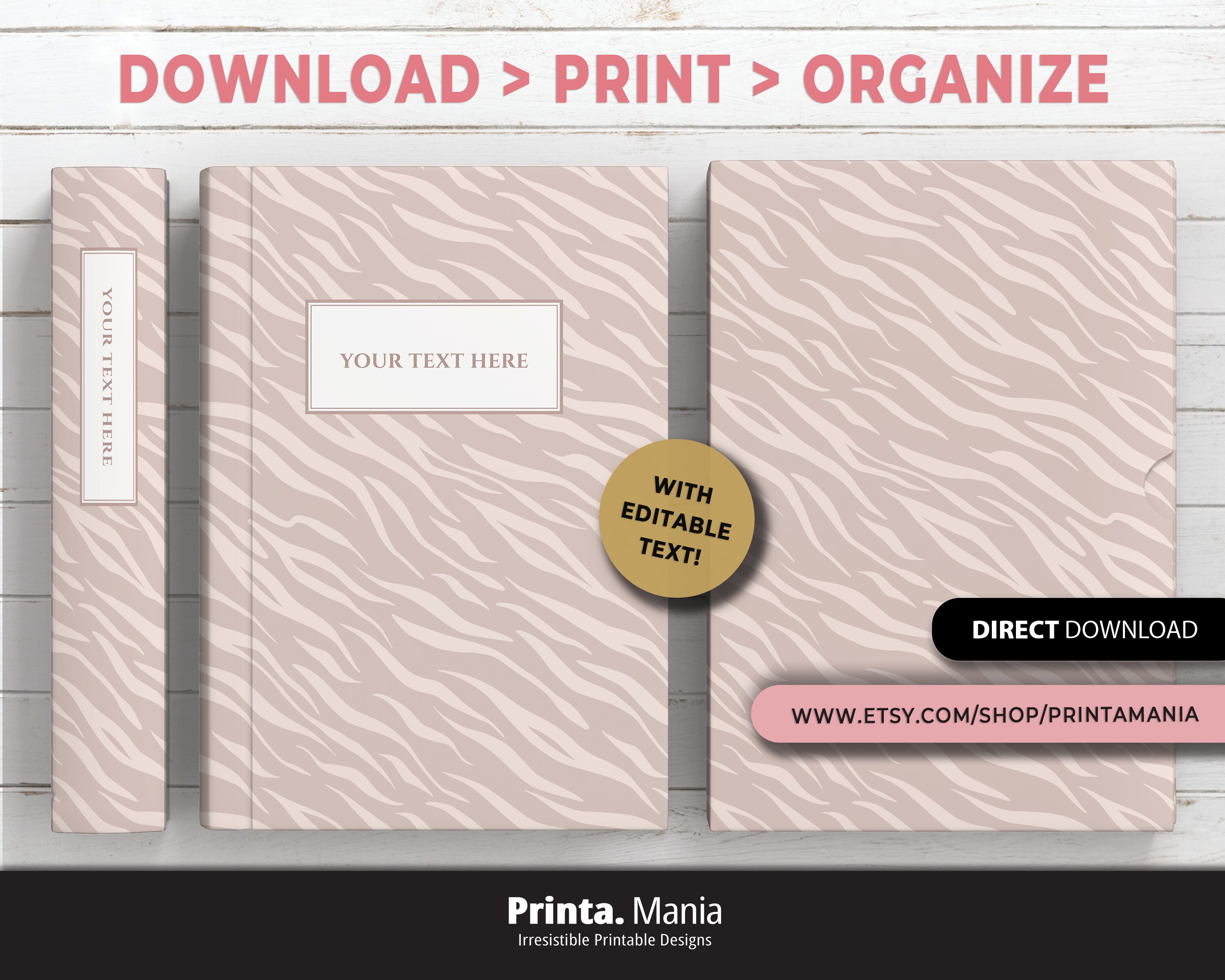 Printable School Binder Covers Set | Editable Covers + Spines | 4 ...