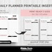 Daily Planner Printable A4 A5 US Letter Business - Etsy