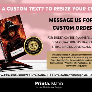 Halloween Witch Printable Binder Editable Cover & Spines 3 Sizes, 5 ...