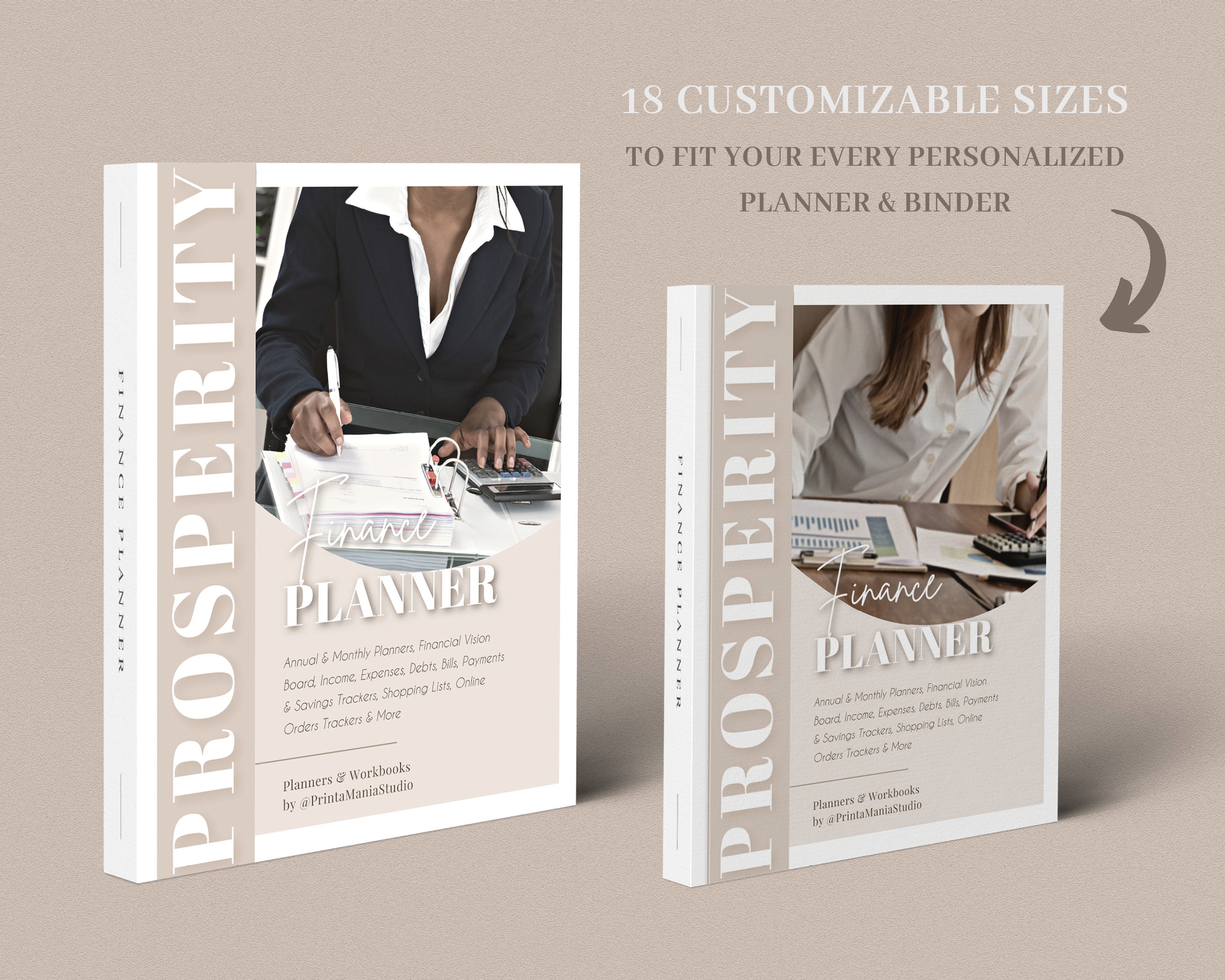 Finance Planner Printable Bundle 70+ Planner Inserts 18 SIZES, Goals ...