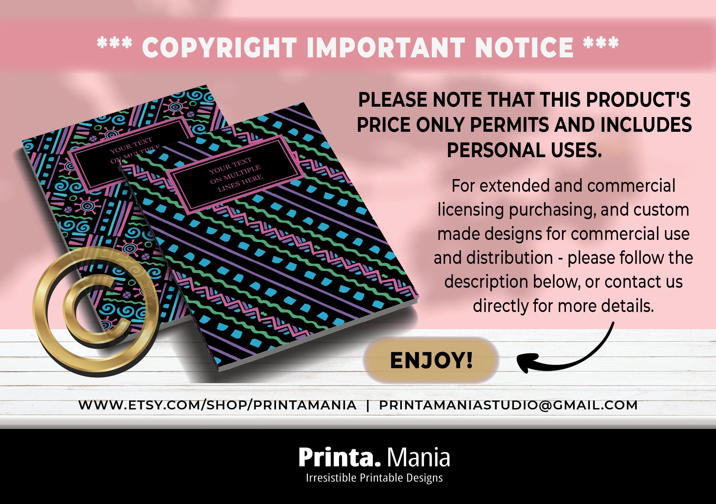 Personalized Binder Covers & Spines Printable | Editable Covers ...