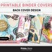 Personalized Binder Covers & Spines Printable | Editable Covers ...