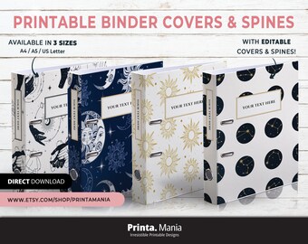 Flower Binder Cover 10 Printable & Editable Binder Covers - Etsy