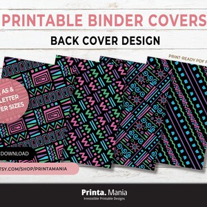 Personalized Binder Covers & Spines Printable | Editable Covers ...