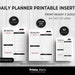 Daily Planner Printable A4, A5, US Letter Business Planner, Daily ...