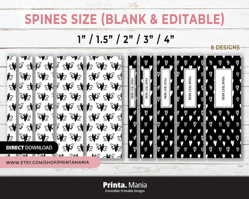 Personalized Binder Covers & Spines | Editable Binder Cover Printable ...
