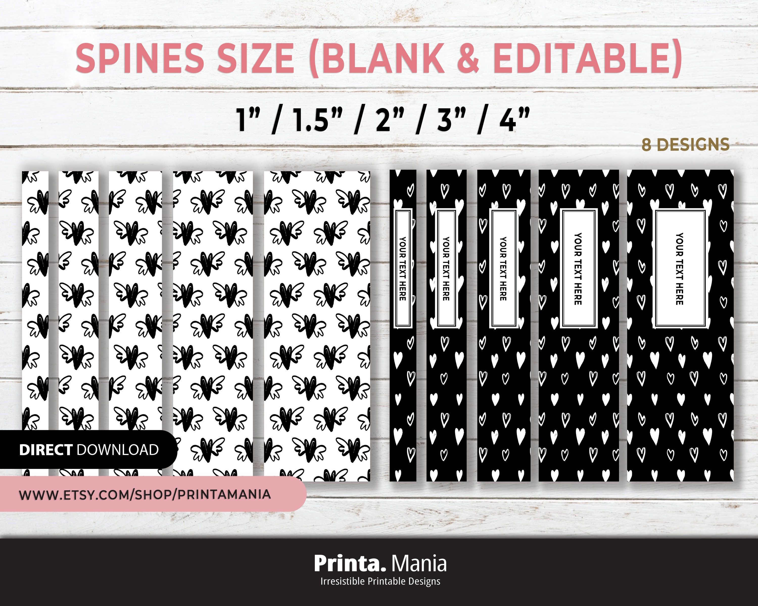 Personalized Binder Covers & Spines | Editable Binder Cover Printable ...