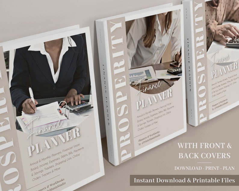 Finance Planner Printable Bundle 70+ Planner Inserts 18 SIZES, Goals ...