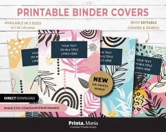 Printable Landscape Binder Cover Set Binder Covers Binder - Etsy