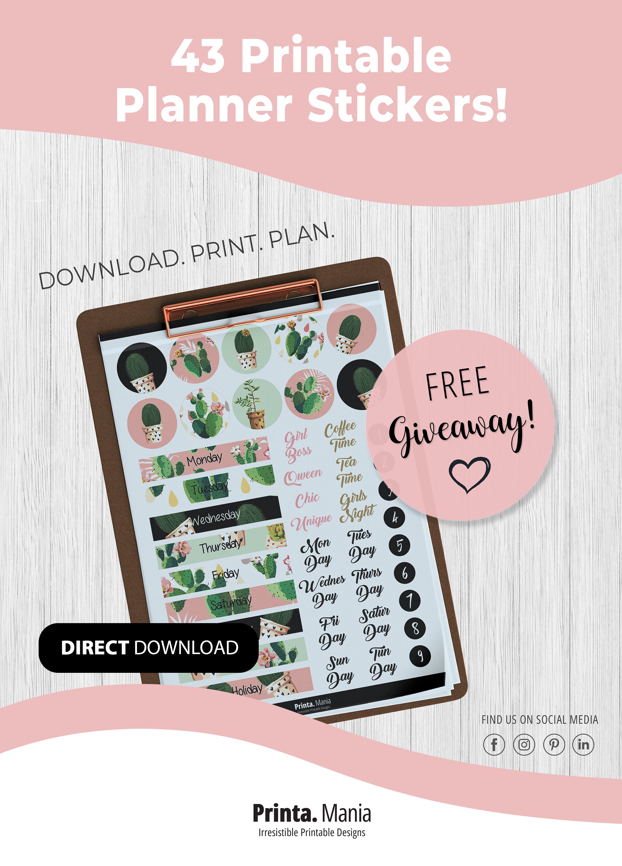 A4 Printable Planner Cover Binder Cover Spines Planner - Etsy