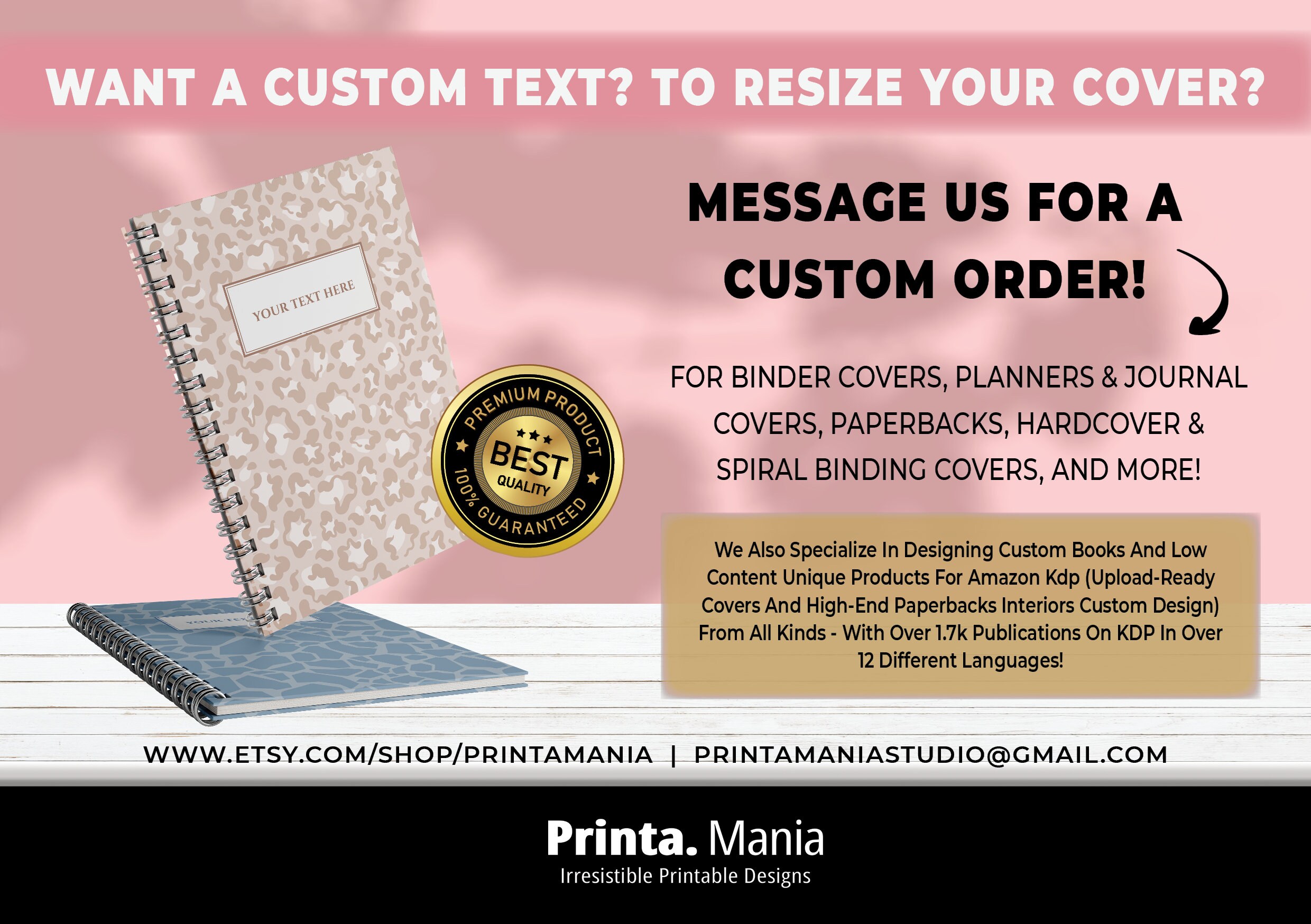 Safari Animal Print Binder Covers: Editable School Binder Set (PDF) - Etsy