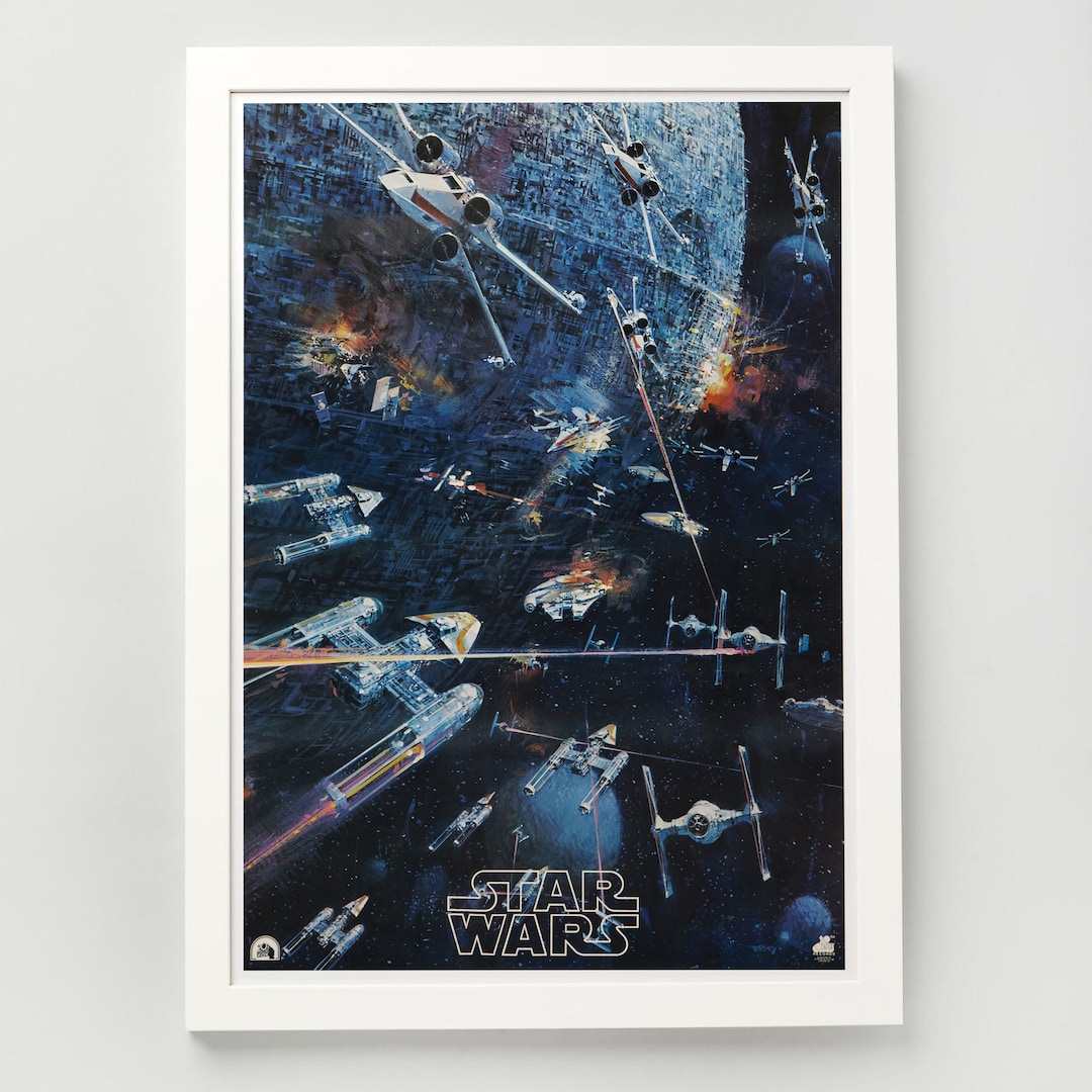 Star Wars A3 Print - 1977 Star Wars Death Star Attack Soundtrack Poster ...