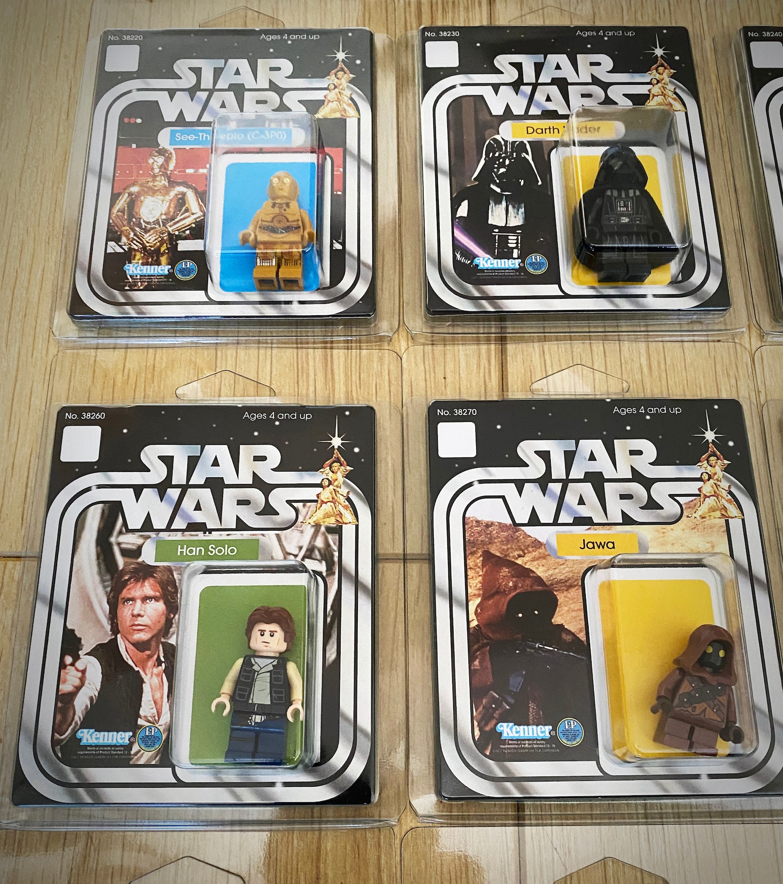 Star Wars Vintage Style Blister Packaging for Lego Figures - A New Hope ...
