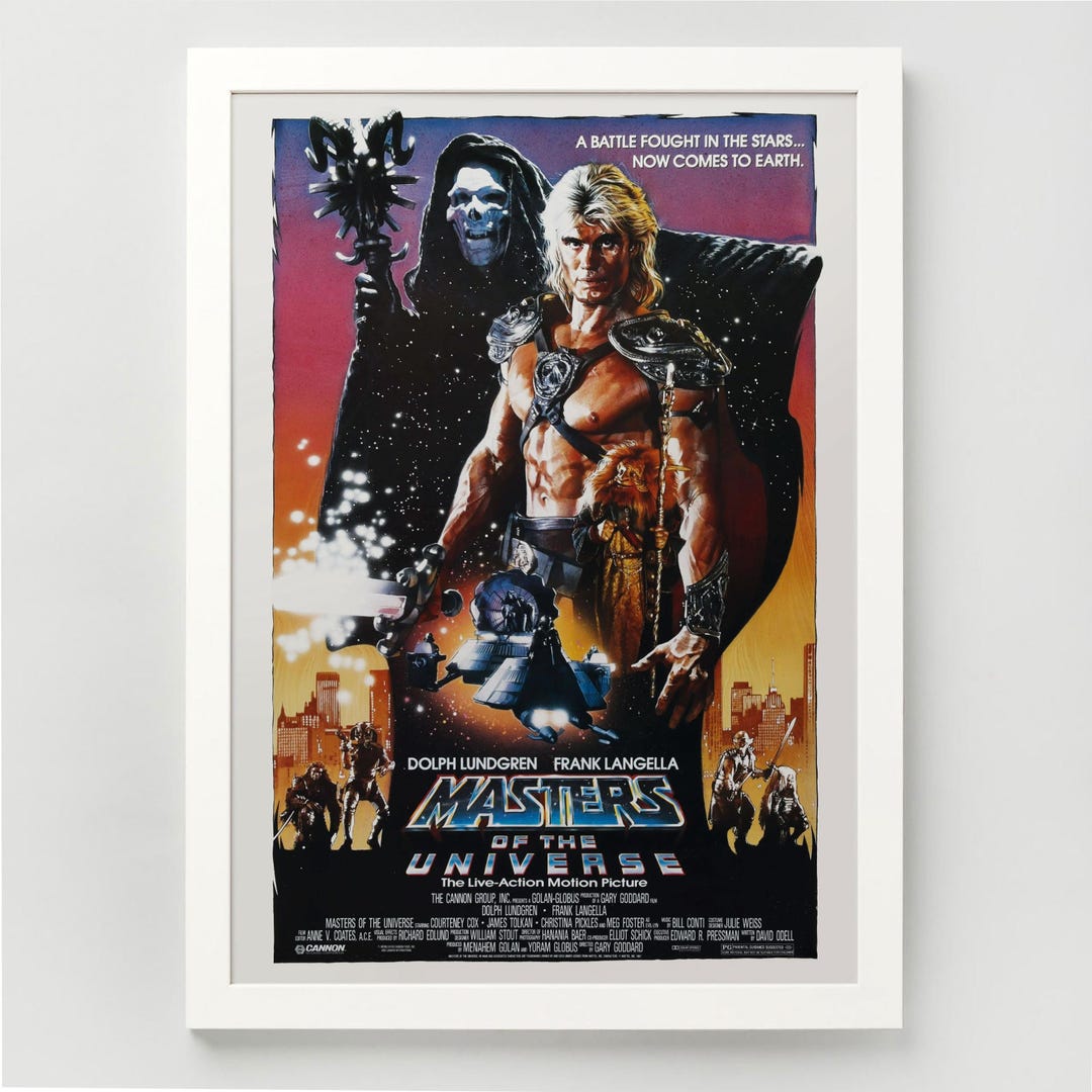 MOTU Movie Poster A3 Print - 1987 Masters of the Universe - Etsy