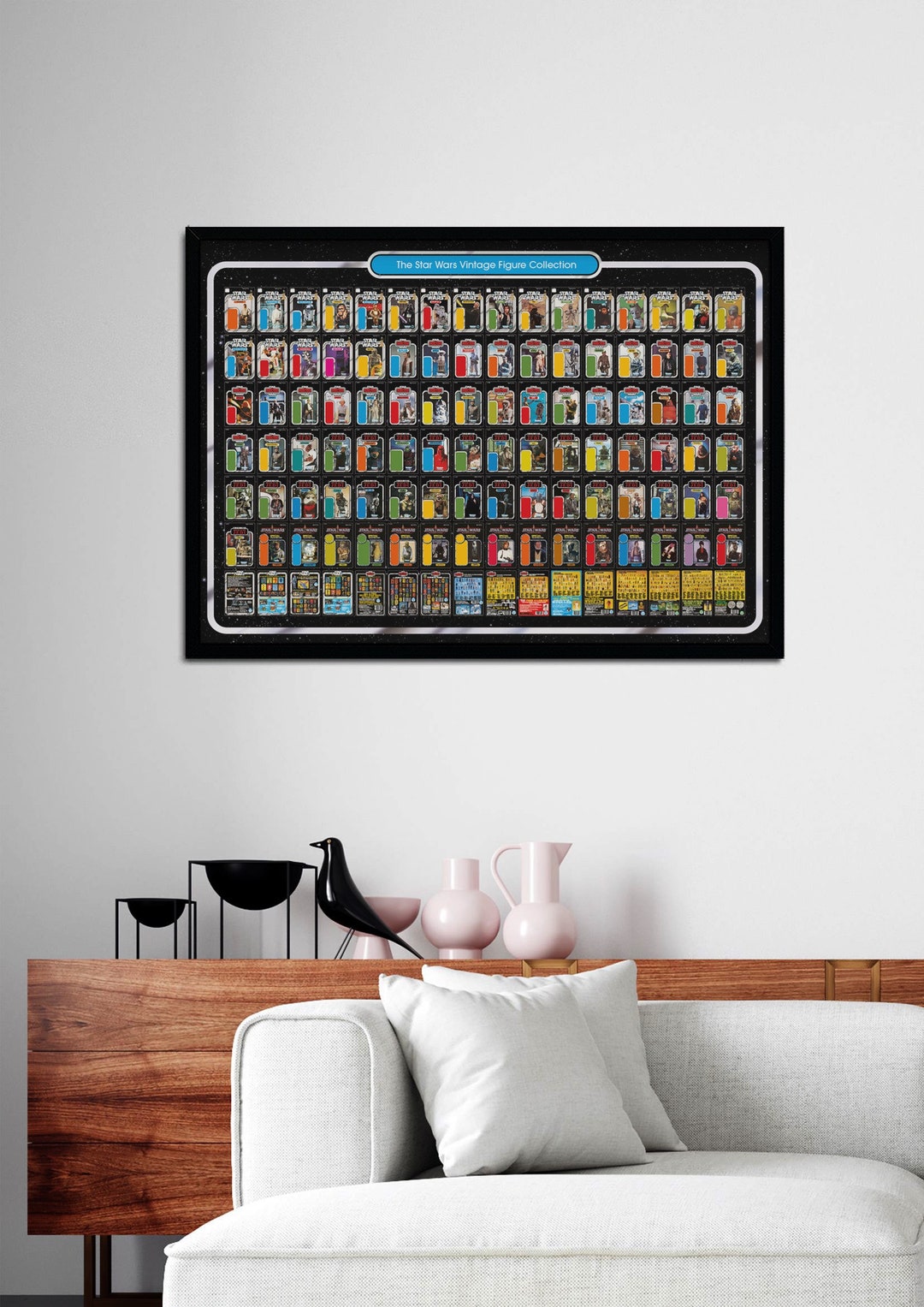 Star Wars A1 Vintage Kenner Backing Card Poster - Etsy