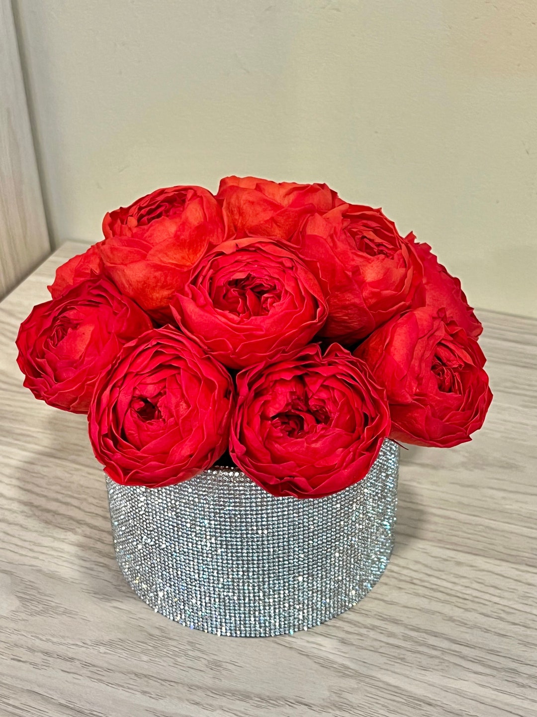 Preserved PEONIES in a Crystal Box - Forever PEONIES - Infinity PEONIES ...