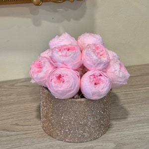 Preserved PEONIES in a Crystal Box - Forever PEONIES - Infinity PEONIES ...