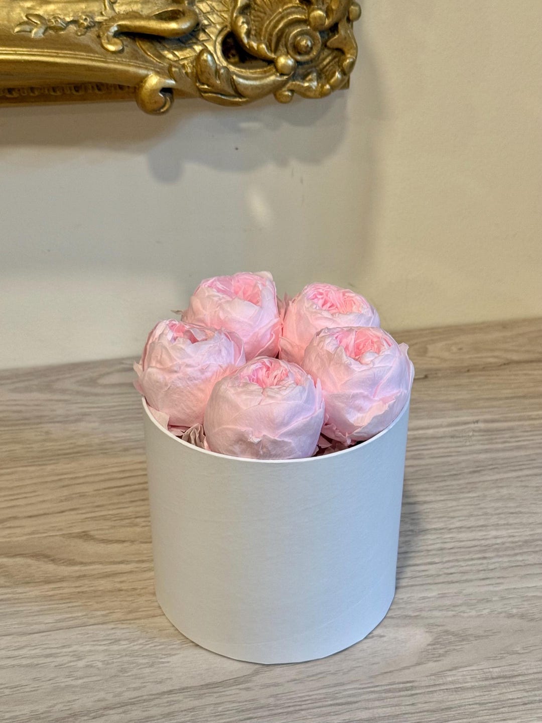 Preserved Peonies Bouquet: Forever Flowers in a Box - Valentine's Gift ...