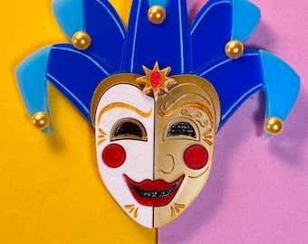 Italian Jester Mask - Etsy