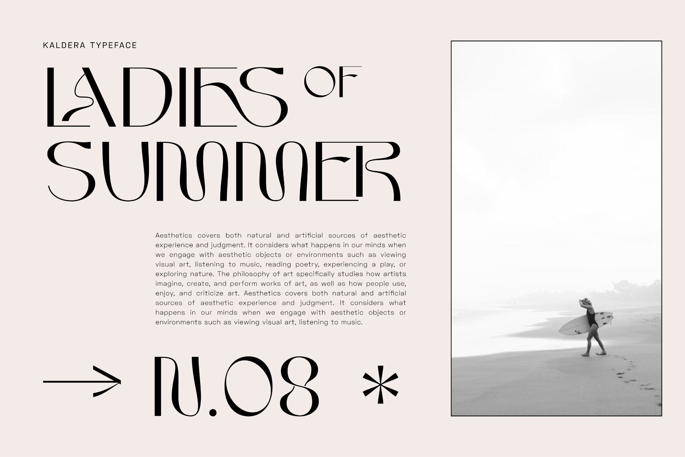 Kaldera - Modern Sans Serif Display Font, Ligature Font, Alternate Font ...