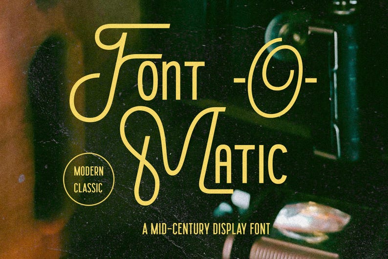 Font-o-matic | Retro Display Font - Etsy
