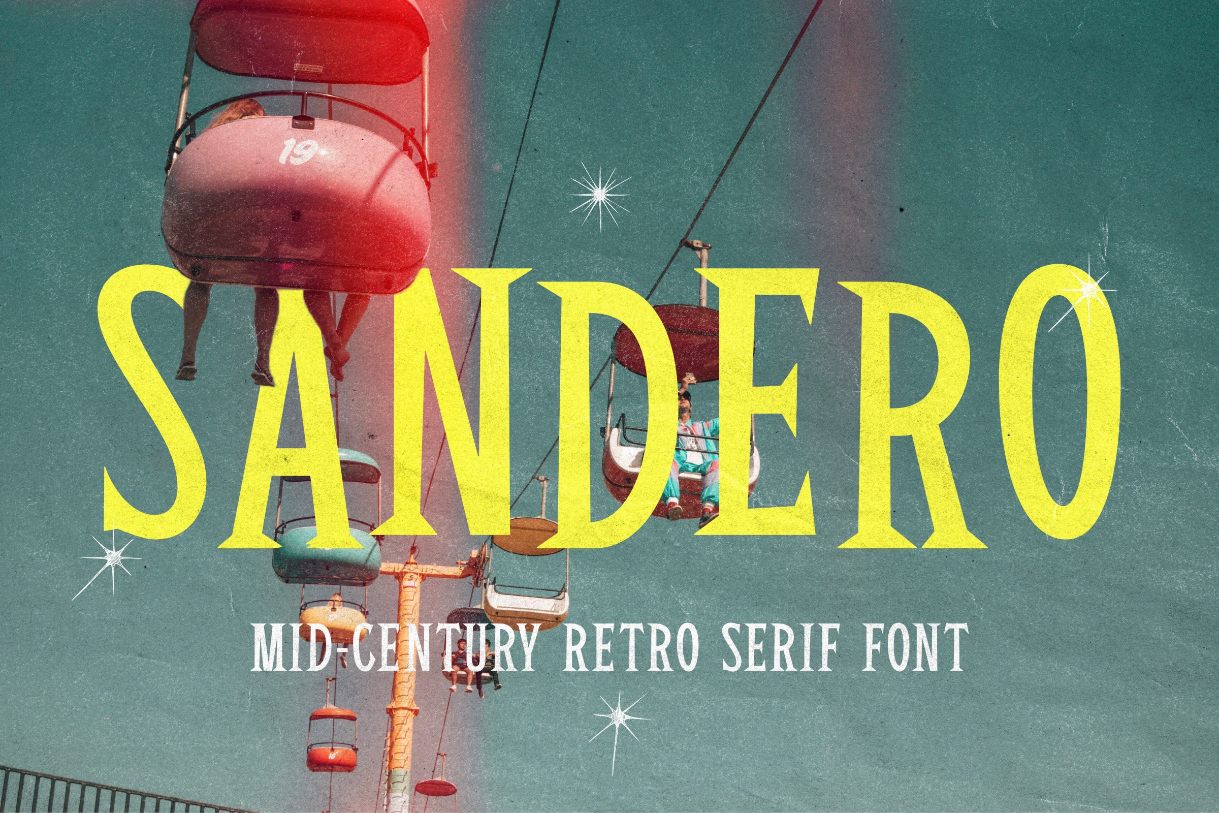 Sandero - Mid-century Retro Serif Font - Etsy