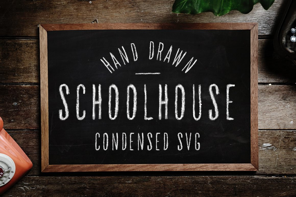 Schoolhouse - SVG Font, Textured Font, Logo Font, Serif Font, Script ...