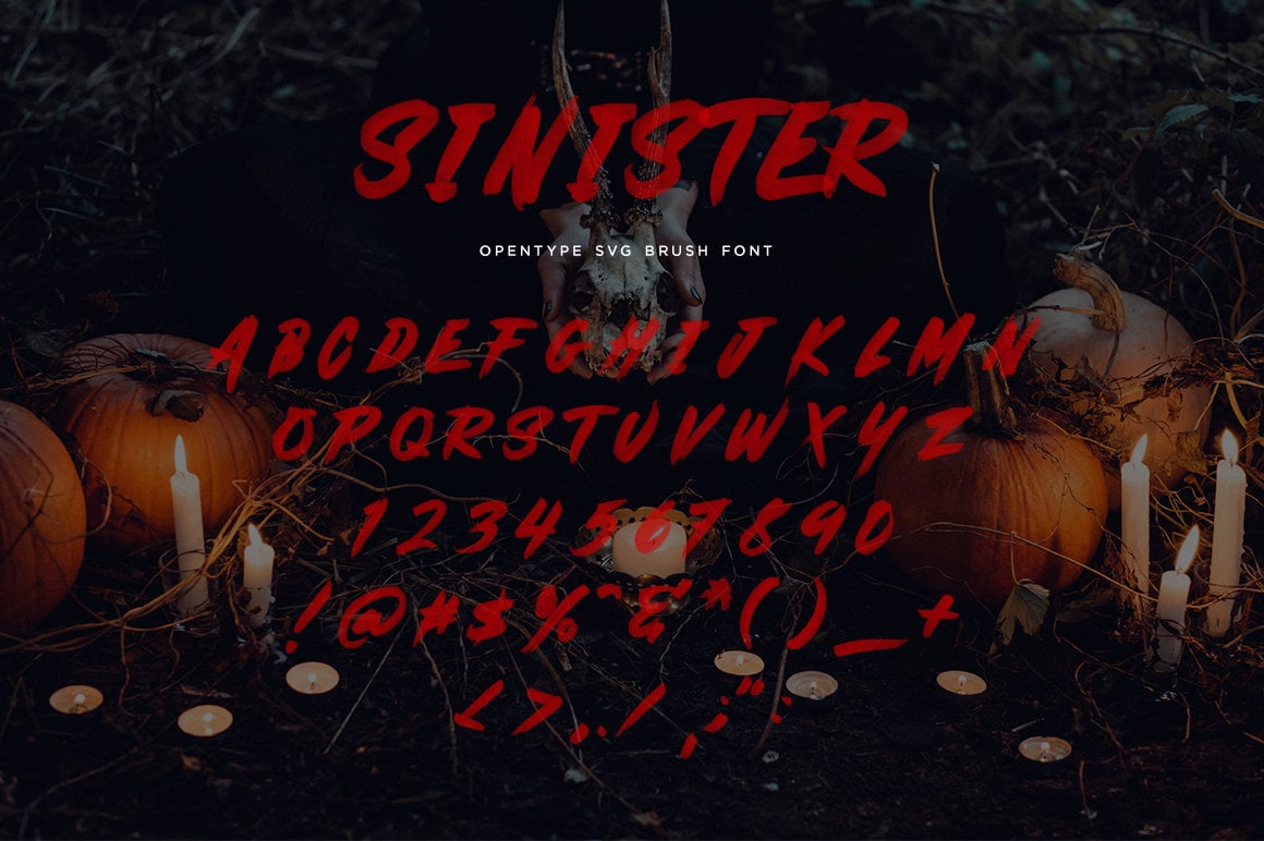 Sinister SVG Font Hand Drawn Font Cricut Font Quote Font - Etsy