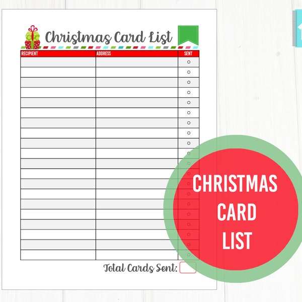 Christmas Organization Printable - Etsy
