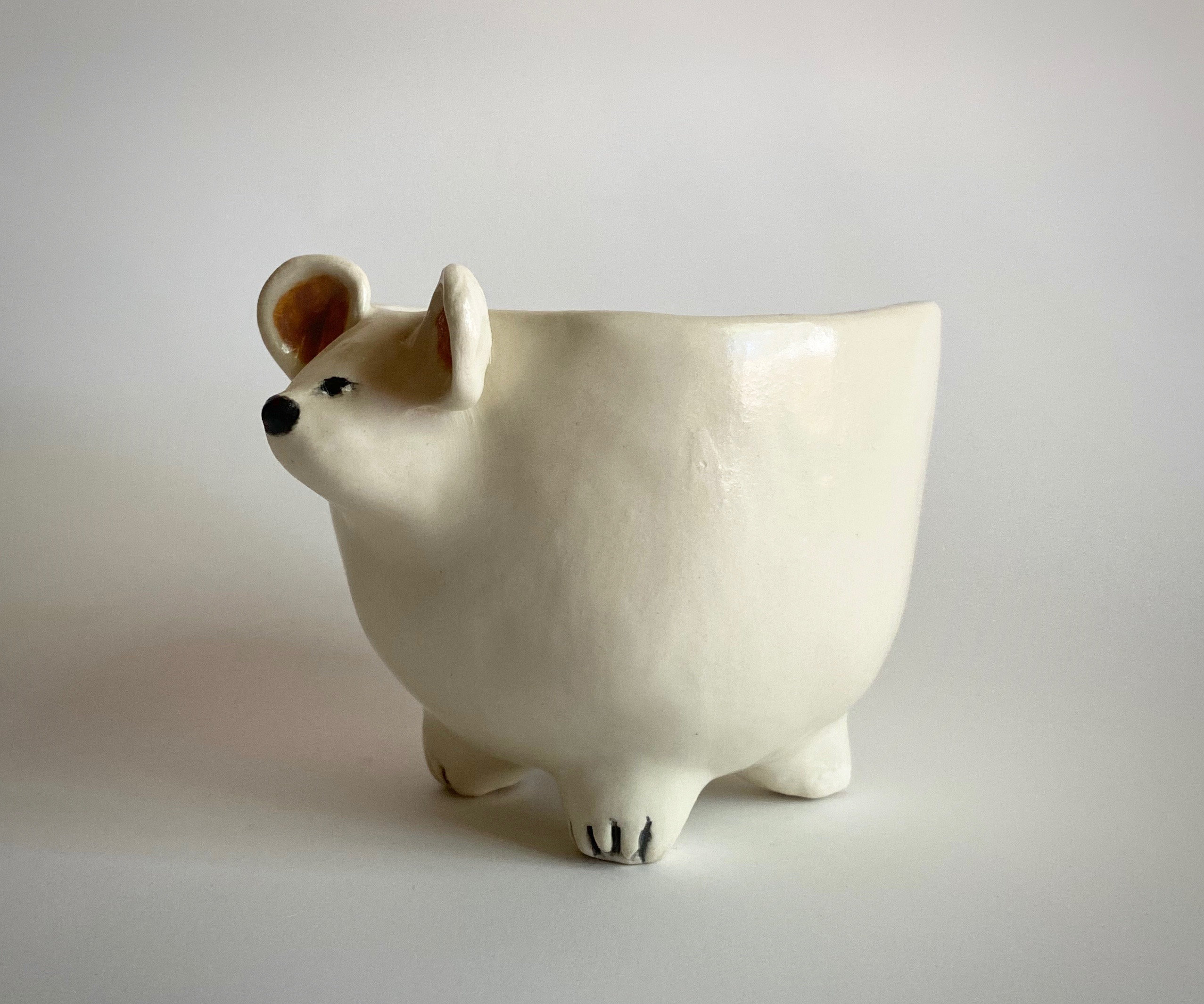 Ceramic Polar Bear Succulent Planter Bowl | Etsy